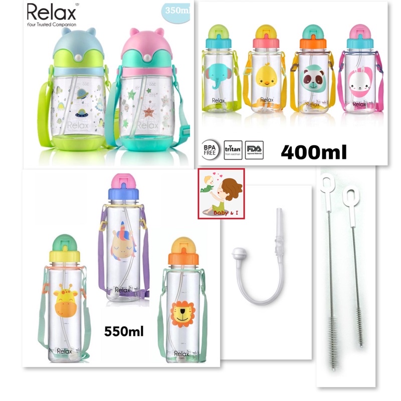 RELAX Tritan Kids Water Bottle - 350ml, 400ml, 550ml | Shopee Malaysia