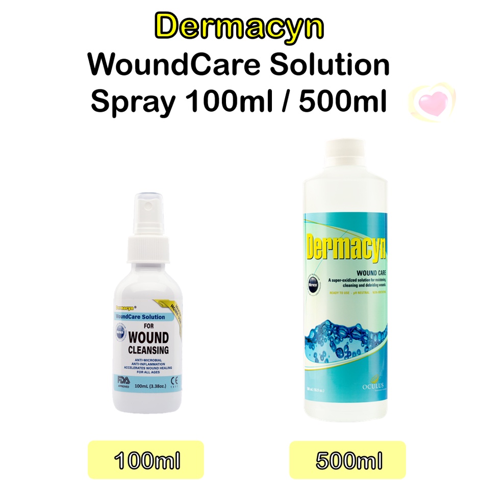 Dermacyn Wound Care Solution 100ml / 500ml (Exp:5/2025) | Shopee Malaysia