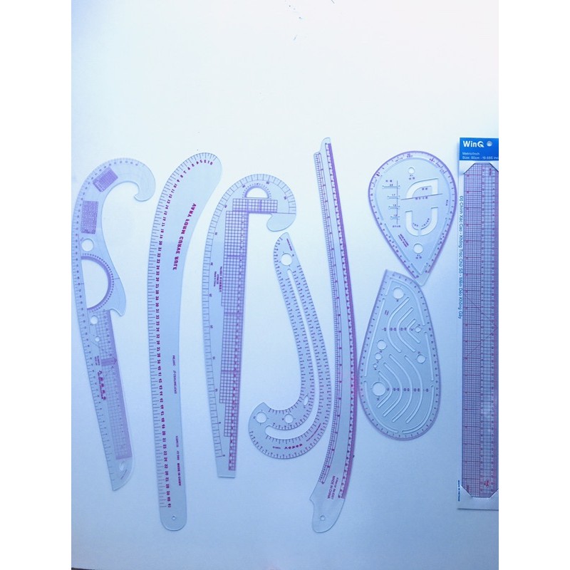 Combo of 8 flexible rulers in garments | Shopee Malaysia