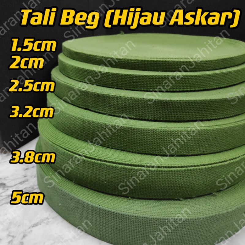Tali Beg Hijau Askar Jenis Tebal (Tebal 2mm) | Shopee Malaysia
