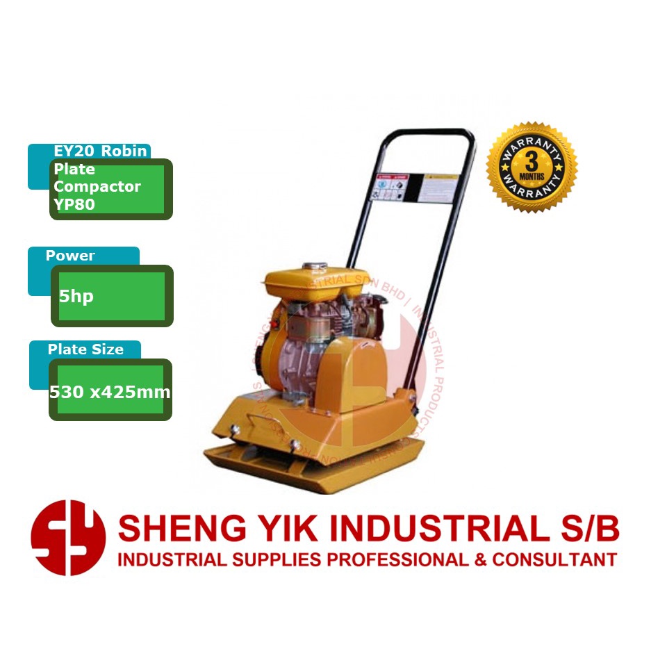 SYI Petrol Engine EY20 Robin Plate Compactor YP80 | Shopee Malaysia