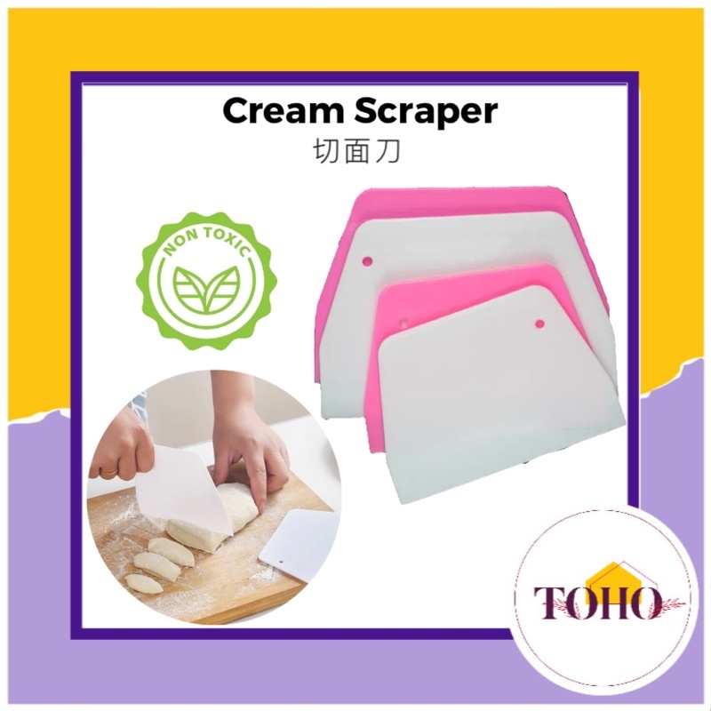 Baking cutter Scraper Cake Cream Cut Dough/ Pengikis pemotong roti 切面刀 ...