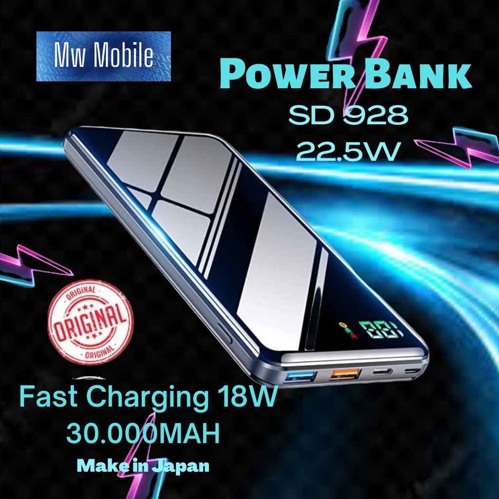 Power Bank Fast Charging 22.5W SD928 (30000Mah) | Shopee Malaysia