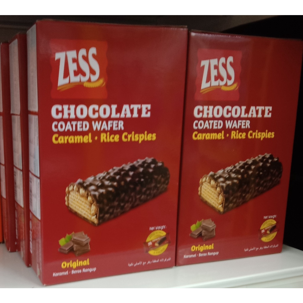 ZESS Chocolate Coated Wafer Caramel Rice Crispies (22g x 6pcs) | Shopee ...