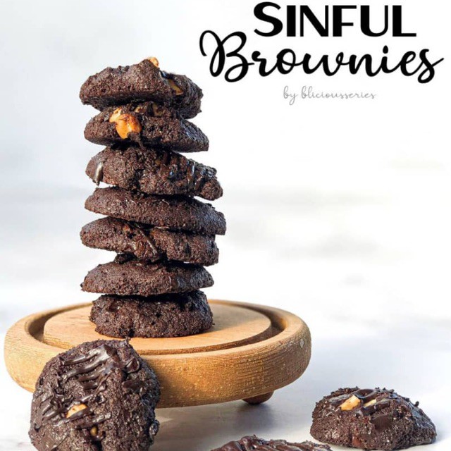 READY STOCK Sinful Brownies Biskut Kuih Raya Sedap Pure Butter Cocoa ...