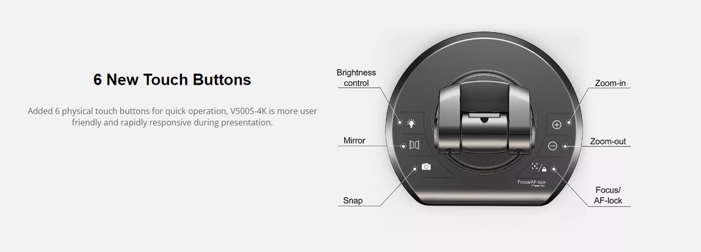 Joyusing V500S-4K Visualizer | Ultra Portable Document Camera | Object ...
