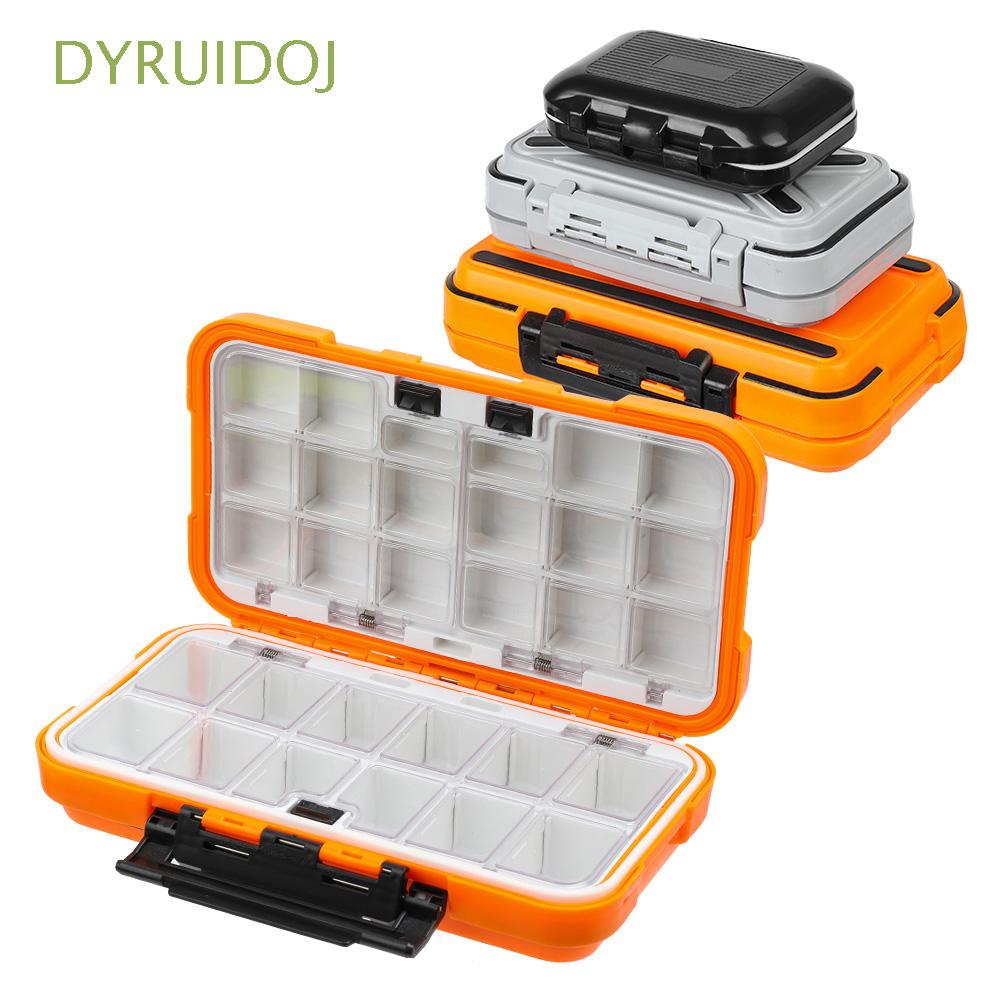 DYRUIDOJ Plastic Fishing Box 30 grids Bait Container Lure Case Double ...