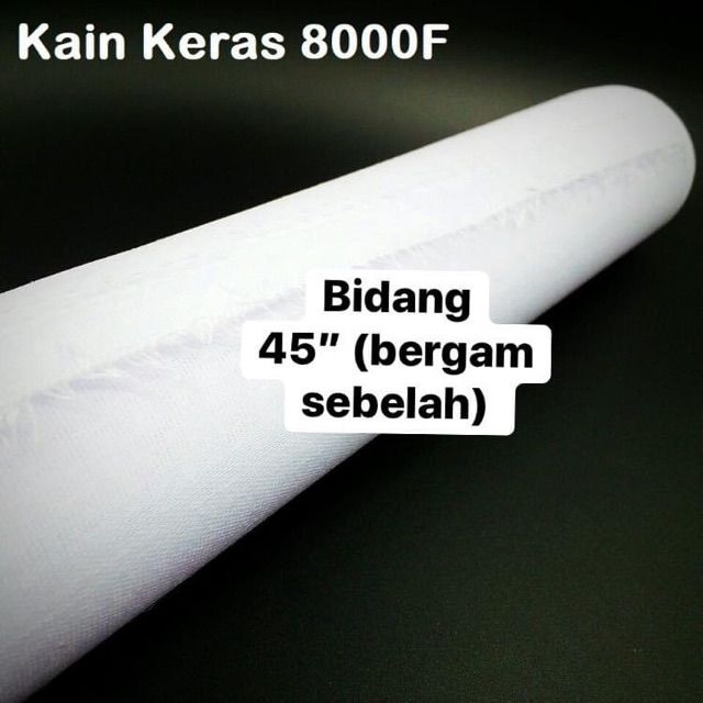8000f interlining / Kain gam keras 8000f Bidang 45” X 1 meter | Shopee ...