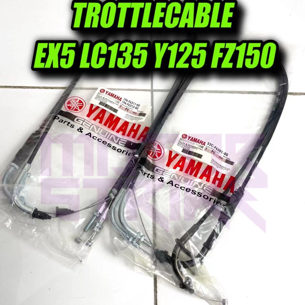 YAMAHA CABLE THROTTLE EX5 LC135 LC135 NEW FZ150 Y125Z Y15ZR FZ150-i NEW ...
