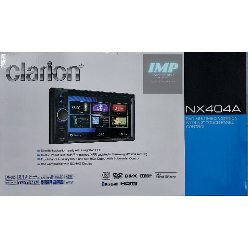 CLARION NX404A 6.2" TOUCH SCREEN DVD/USB/BT TOUCH SCREEN | Shopee Malaysia