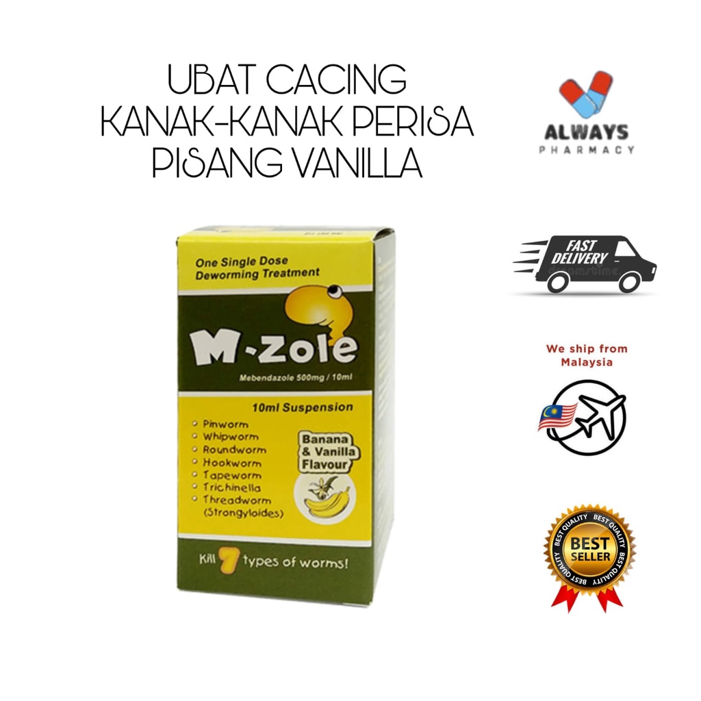 M - ZOLE SUSPENSION 10ML (UBAT CACING) | Shopee Malaysia