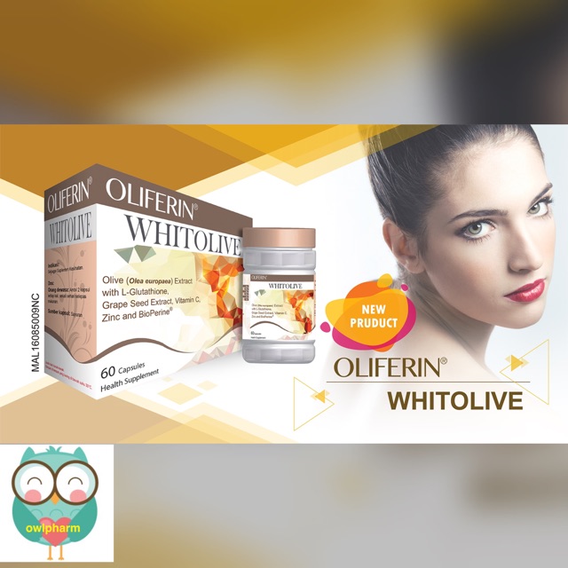 Nutriva Oliferin Whitolive Capsules 60s for pimples Scars Skin ...