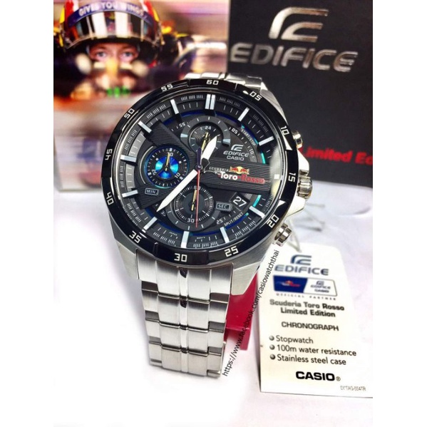 Red Bull Casio Edifice EFR-556 Chronograph Stainless steel Watch For ...