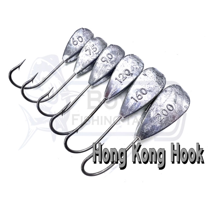 CUSTOM MADE JIG HEAD HONG KONG HOOK JIG HEAD BESAR BATU | Shopee Malaysia