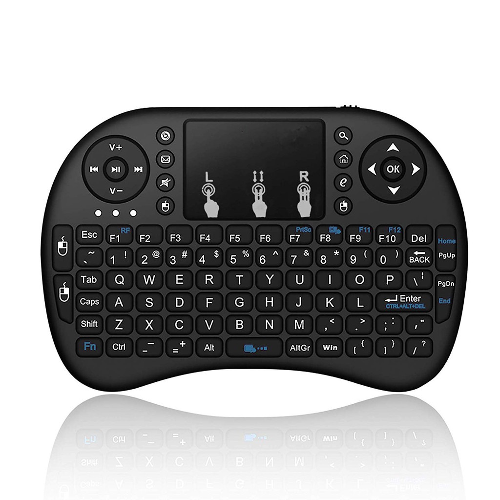 Keyboard Mini Wireless USB Bluetooth Dongle Touchpad Remote Control ...