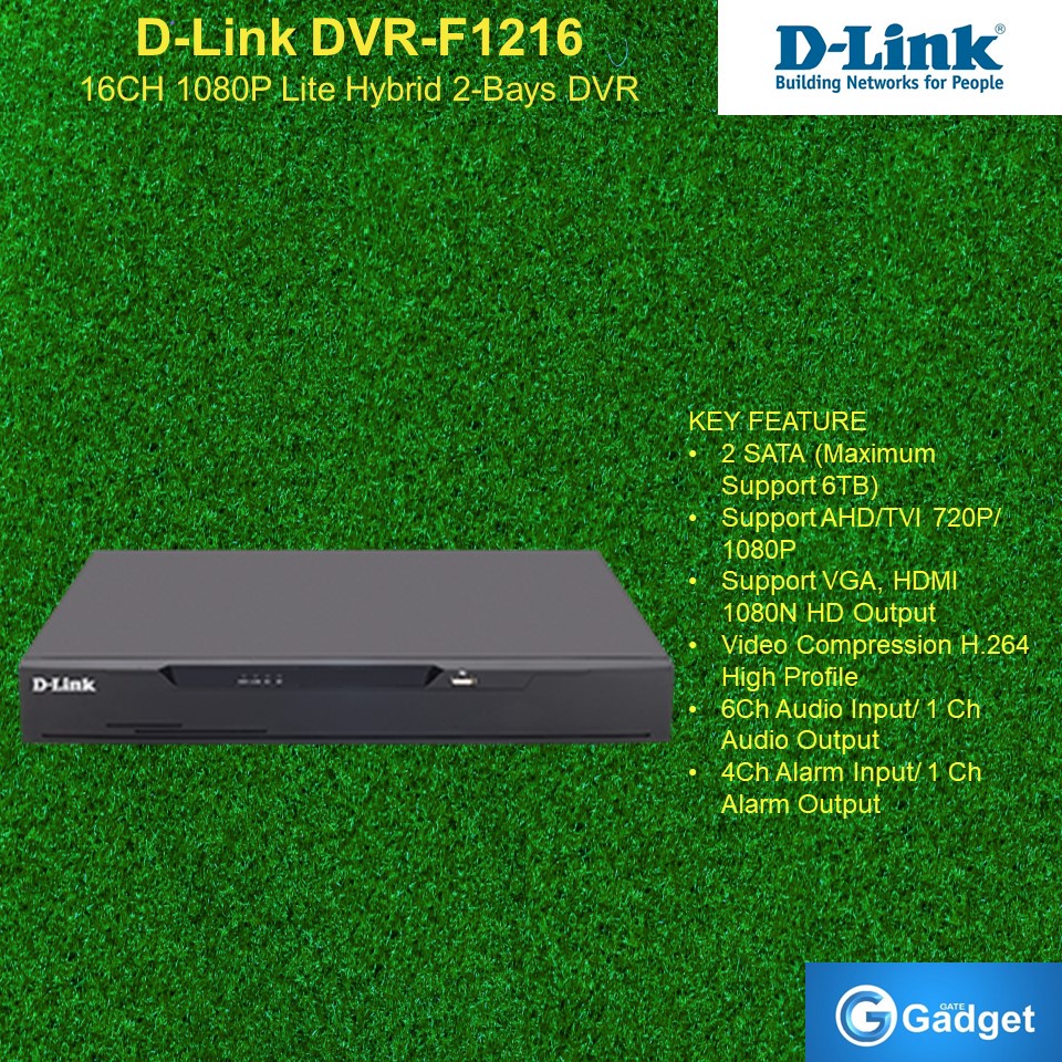 D-LINK DVR-F1216 16CH/ 2 SATA DVR | Shopee Malaysia