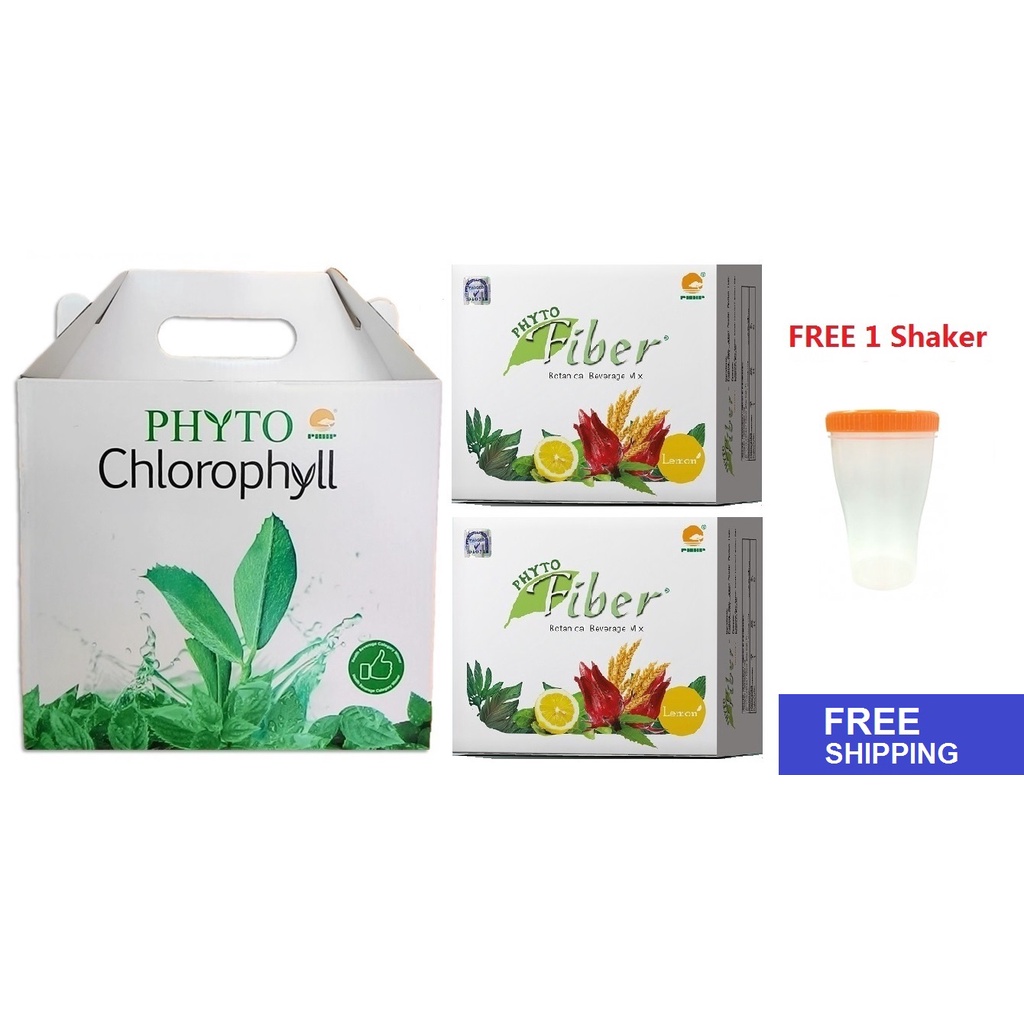 PHHP Promo Phyto Fiber Lemon 2 Box and 1 Box Chlorophyll (6s) Free 1 ...