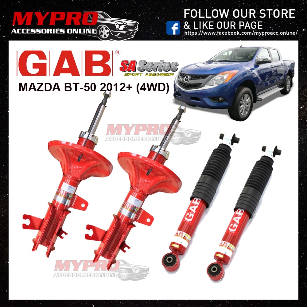 MAZDA BT-50 2012+ (4WD) 🚗 GAB SA Series Heavy Duty Sport Absorber🚗 ...