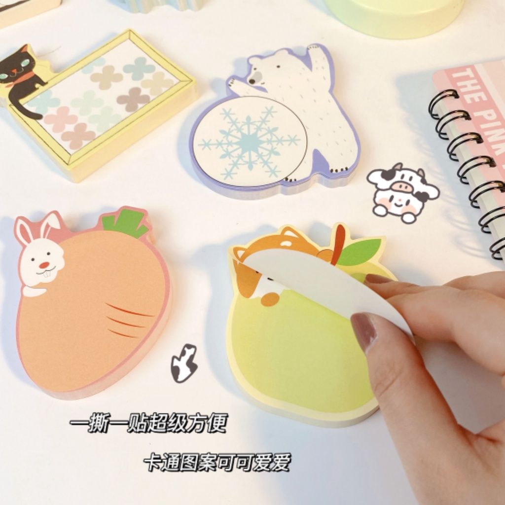 Korea memo pad sticky note note Bookmark Cute cartoon Sticker Note Memo ...