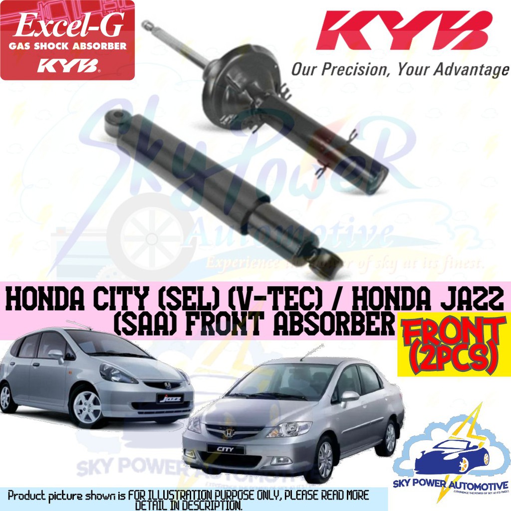 HONDA CITY (SEL)(VTEC) / JAZZ GD (SAA)(IDSI/VTEC) KAYABA (KYB) EXCEL-G GAS SHOCK ABSORBER (FRONT ...