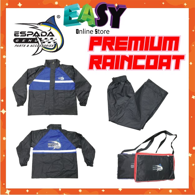 Espada Premium Raincoat 2 Layer with Velcro & Pants 💯Original Baju ...