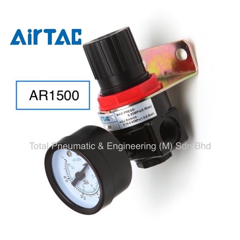 AirTAC AR Series AR1500 Pneumatic Air Pressure Regulator | Shopee Malaysia