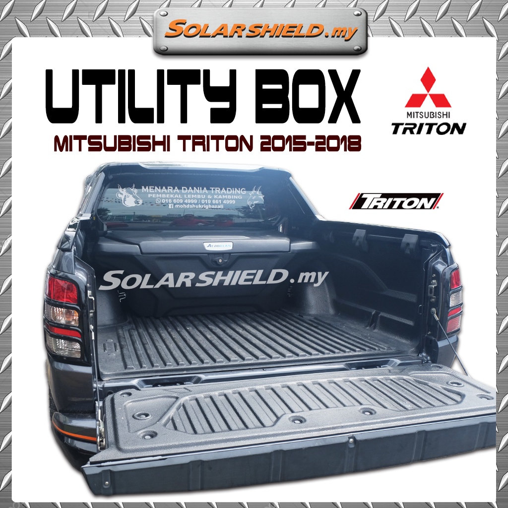 Mitsubishi Triton 2015-2018 Utility Box 4X4 Aeroklas Utility Cargo Tool ...