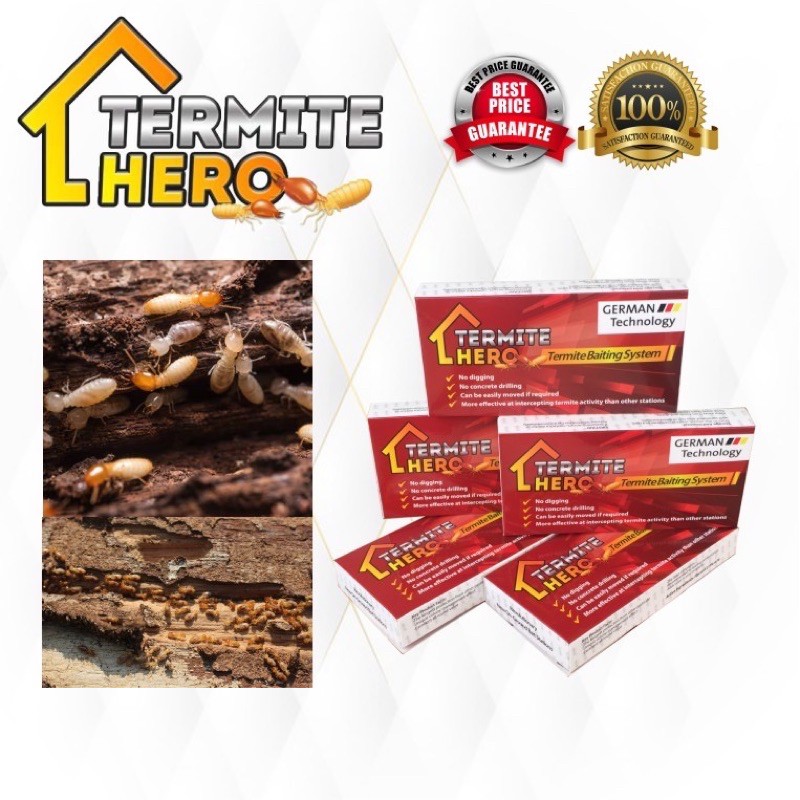 Termite Baiting Station TERMITE HERO / Termite box / Sistem Umpan Anai ...