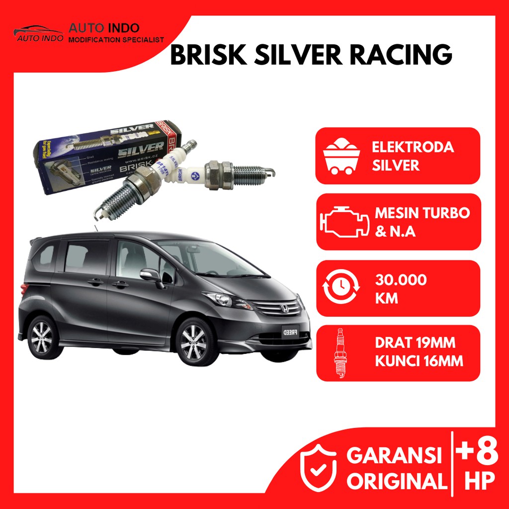 Honda Freed Racing Car Spark Plugs Brisk Silver Racing DR15YS Spark ...