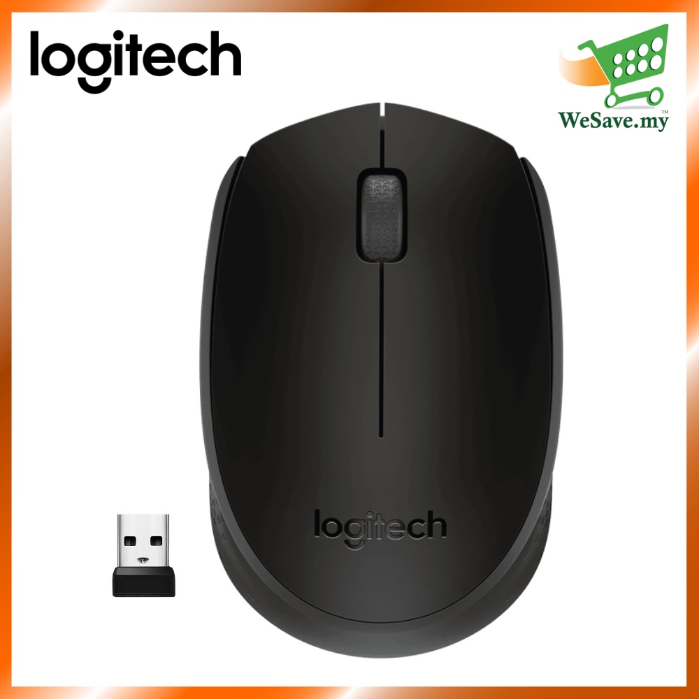 Logitech M171 2.4 GHz Wireless Mouse Plug & Play Simplicity for Office Home Using PC/Laptop ...