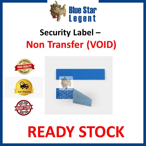 100PCS Non Transfer Security Labels Sticker with Serial Number 安全标签贴纸 ...