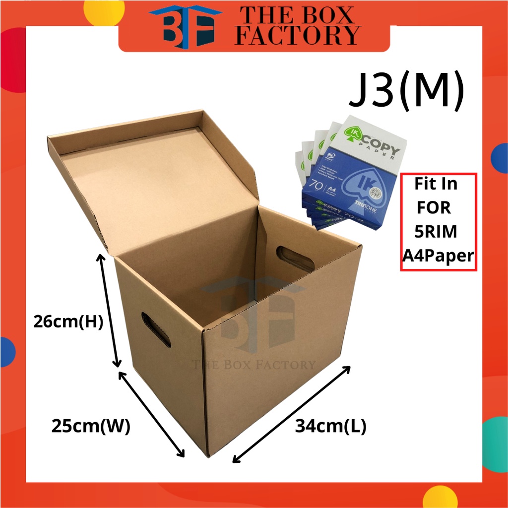 Extra Hard Paper Storage Box Document File Box Moving Box Office Box ...