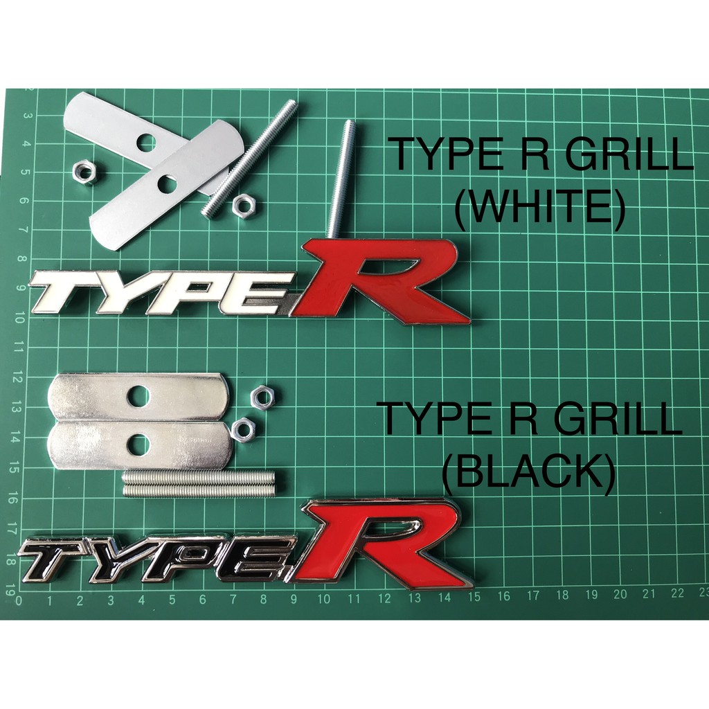 HONDA CIVIC FD TYPE R GRILL BLACK TYPE R GRILL WHITE EMBLEM HONDA CIVIC ...