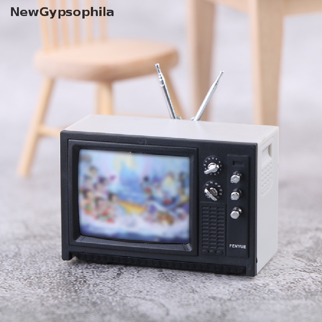 [[NewGypsophila]] DollHouse Miniature ornaments Mini retro TV toy ...