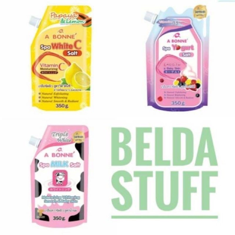 A bonne spa salf ( body scrub ) Milk / Vitamin C / Yogurt | Shopee Malaysia
