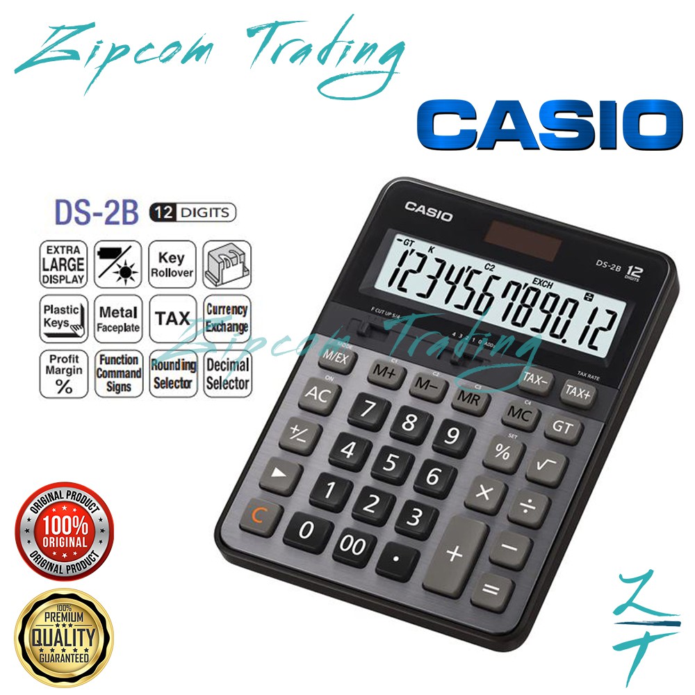 CASIO DS-1B / DS-2B / DS-3B Digits Heavy Duty Calculators (10 Digits/12 ...
