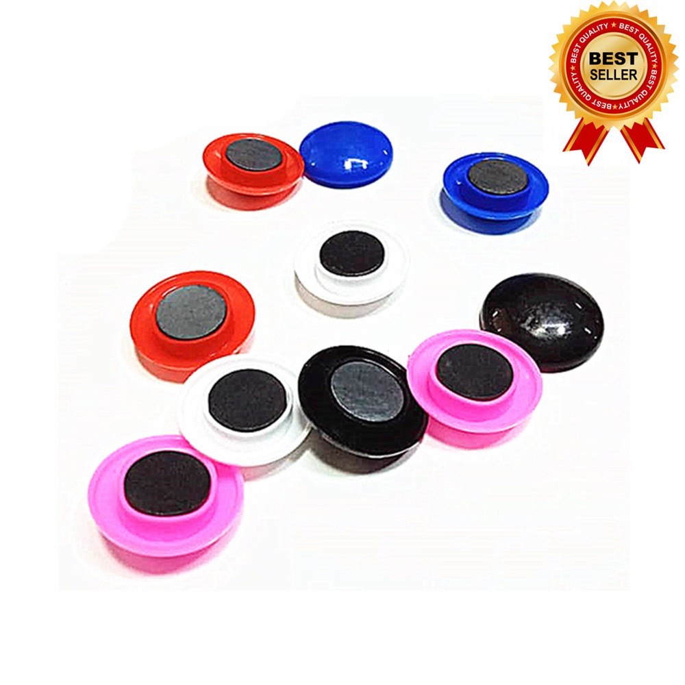 Round Plastic Magnetic Button Notis Papan Whiteboard Circular Fridge 磁铁 ...
