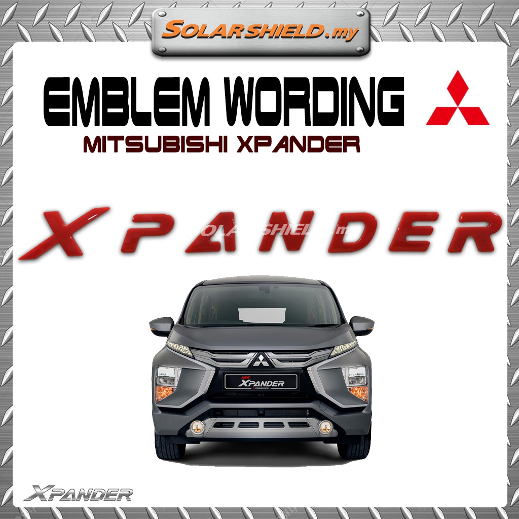 Mitsubishi Xpander Car Logo Emblem Mitsubishi Bonet logo Wording ...