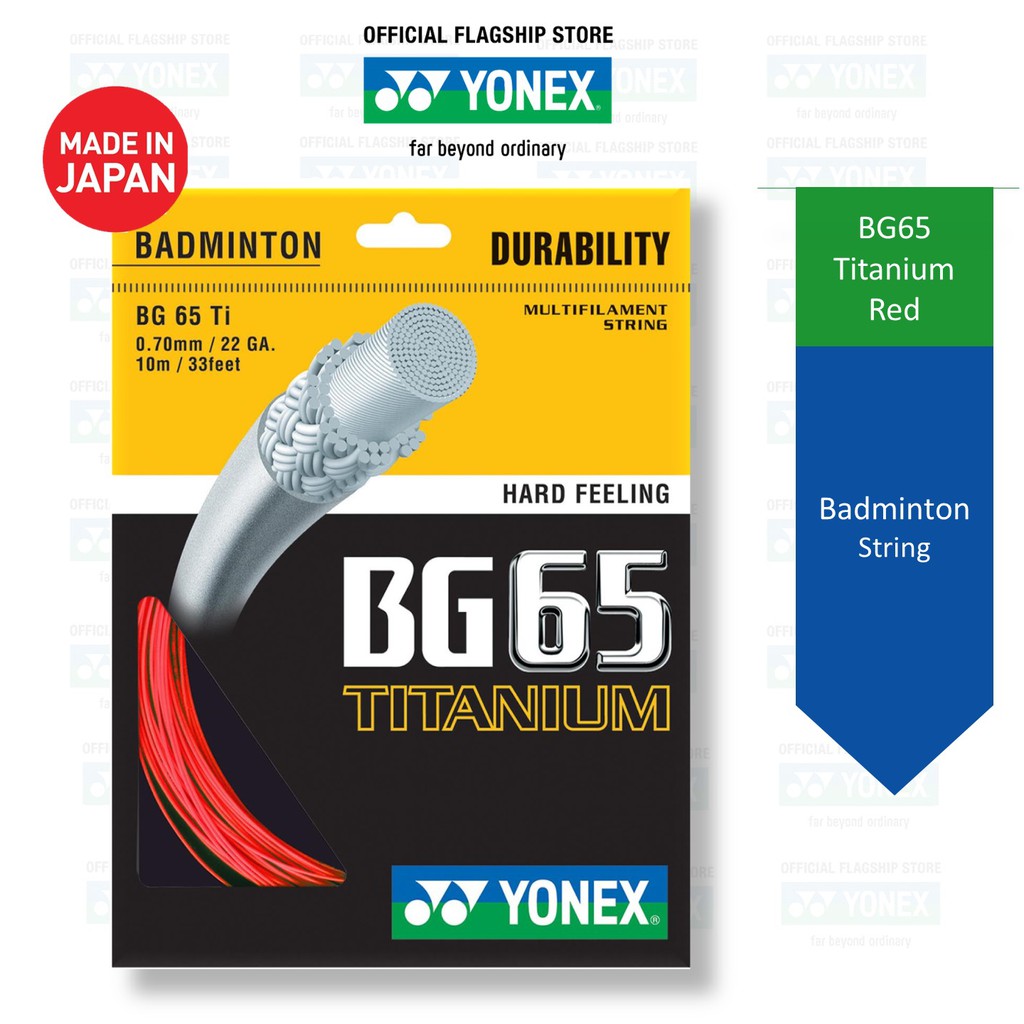 Yonex BG65 Titanium Badminton String|Tali Badminton BG65 TITANIUM ...