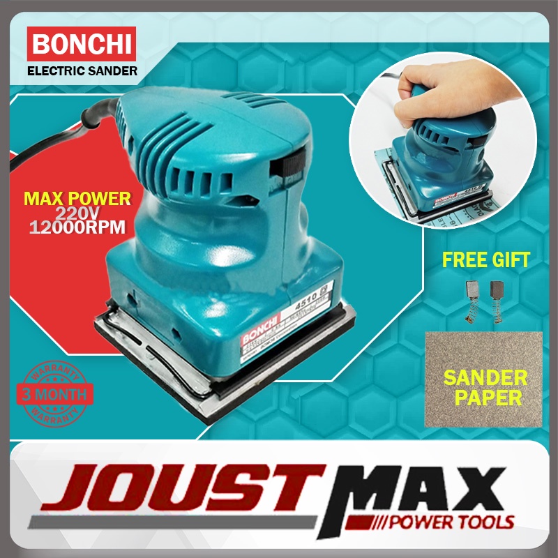 SANDER PACK BONCHI-4510 Finishing Orbital Sander Machine Electric ...