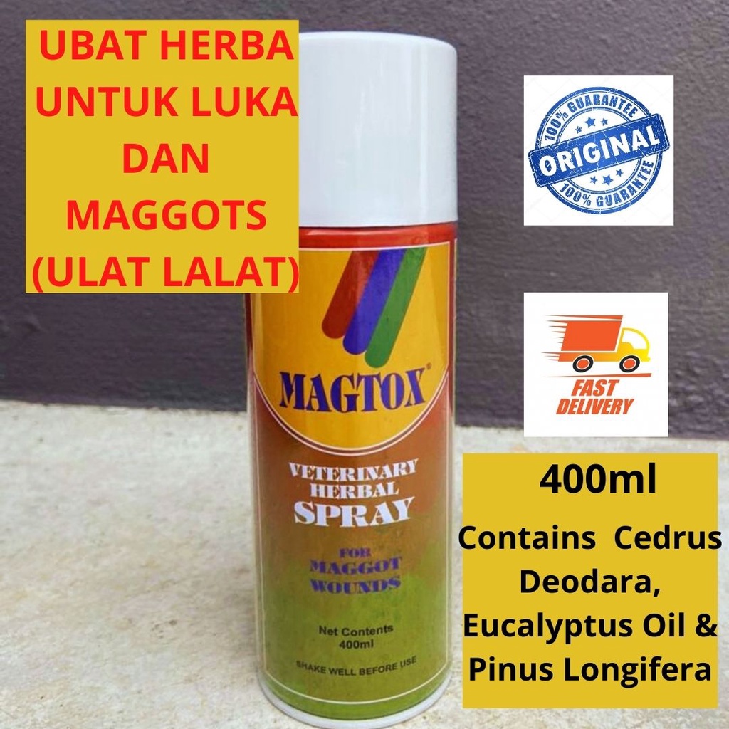 Magtox (1unit) Veterinary Herbal Spray Ubat Luka Kucing dan Anjing ...