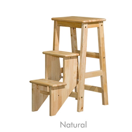🇲🇾 3 Step Solid Wood Ladder, Foldable Ladder Stool, Kerusi Kayu Tangga ...