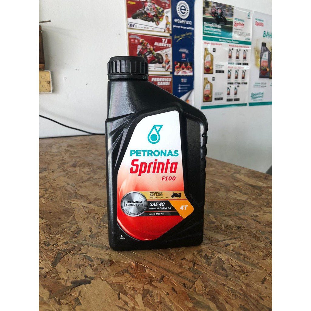 PETRONAS SPRINTA F100 SAE40 ENGINE OIL 4T 100% ORIGINAL | Shopee Malaysia