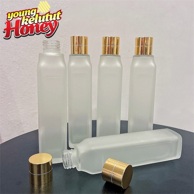 Botol Kaca / Botol Madu 140ml With Gold Cap | Shopee Malaysia
