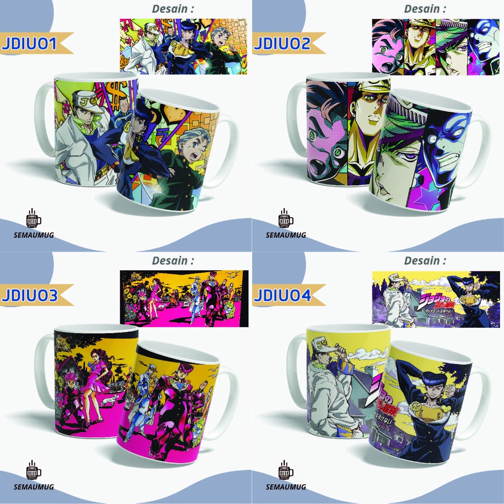 Mug JOJO DIAMOND IS UNBREAKABLE JOTARO JOSUKE KIRA KOICHI ANIME Glass ...