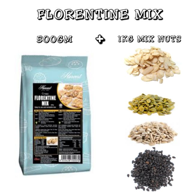 FLORENTINE MIX 500GM + 1KG NUTS | Shopee Malaysia