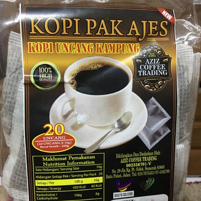 [Ready stock] KOPI UNCANG KAMPUNG PAK AJES 🔥🔥🔥 | Shopee Malaysia