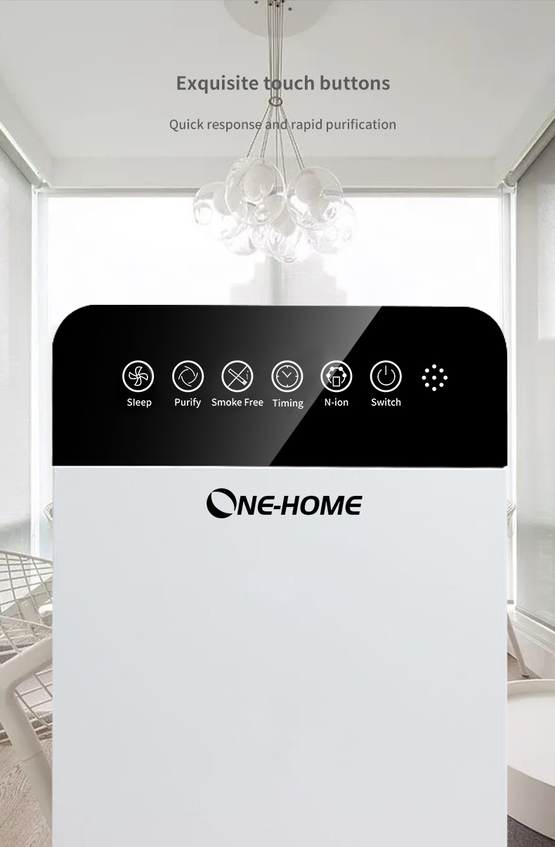 ONE HOME Air Purifier Anti PM2.5 With Air HEPA Filter Anion Home Appliance Indoor Sterilization ...