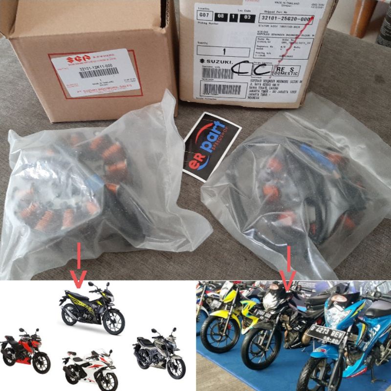 Spool stator Assy Pulser satria Fu Raider 150 Carb Gsx 150 Raider Fi ...