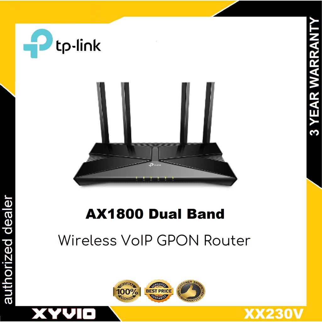 TP-LINK XX230v AX1800 Wireless VoIP GPON Router | Shopee Malaysia